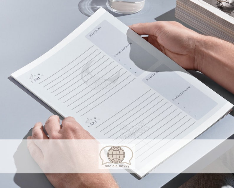 Weekly Planner, Intention Planner, Digital Planner, Law of Attraction ...