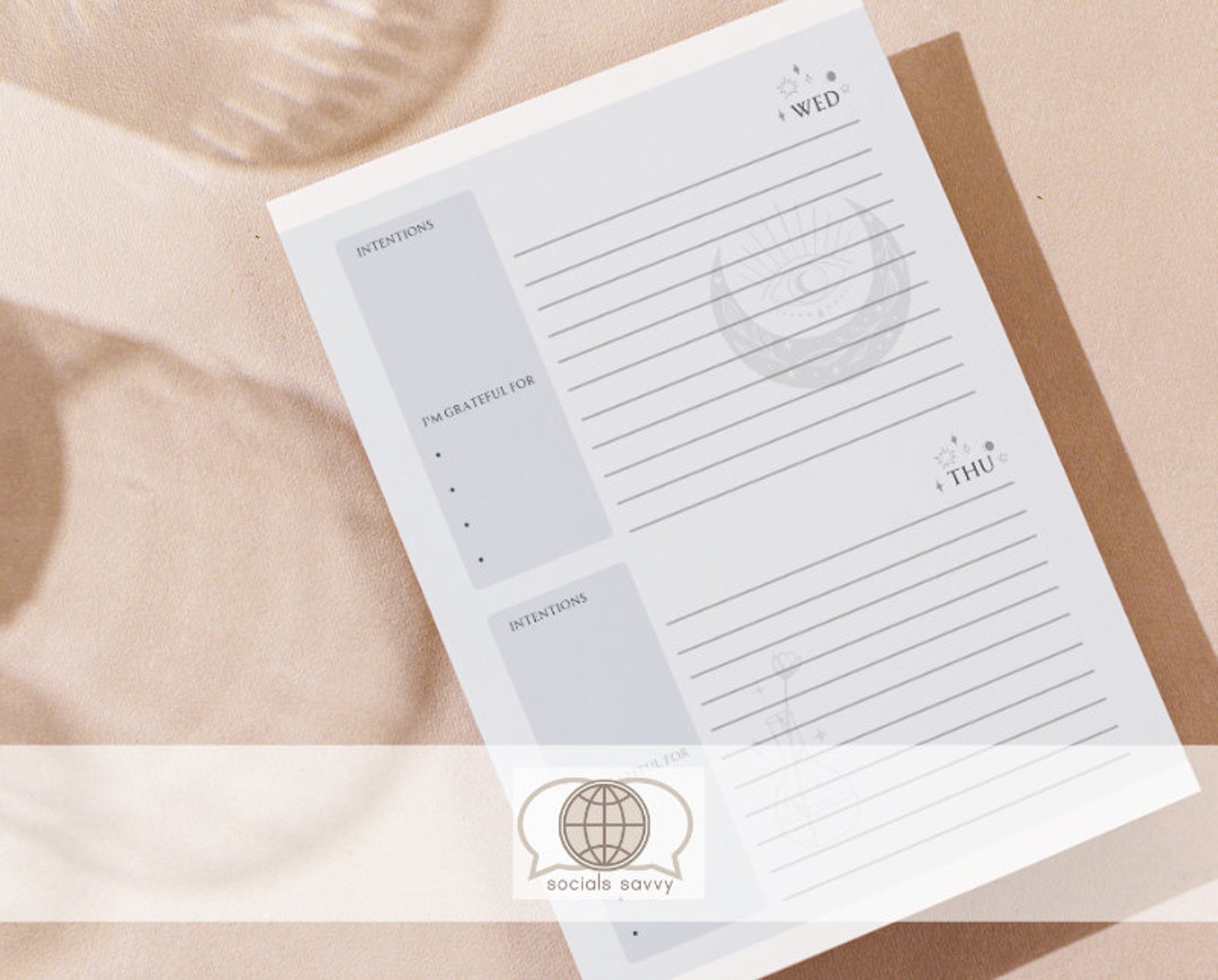 Weekly Planner, Intention Planner, Digital Planner, Law of Attraction ...