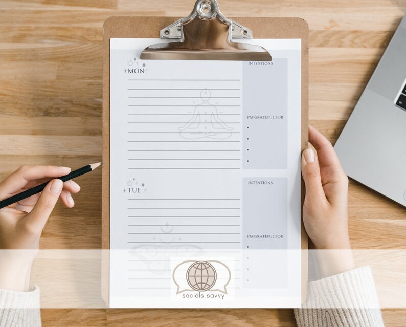 Weekly Planner, Intention Planner, Digital Planner, Law of Attraction ...