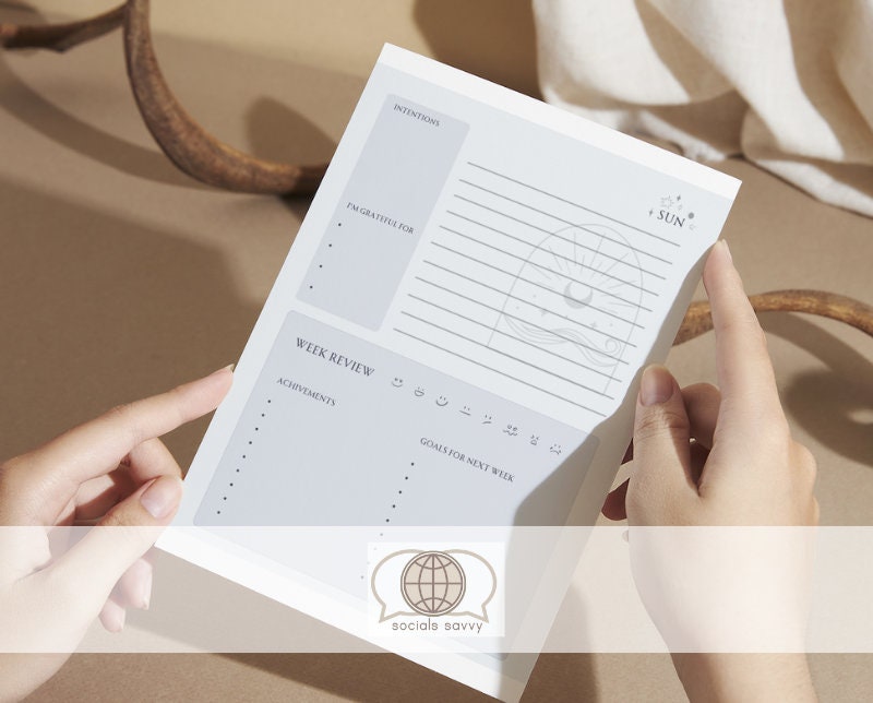 Weekly Planner, Intention Planner, Digital Planner, Law of Attraction ...