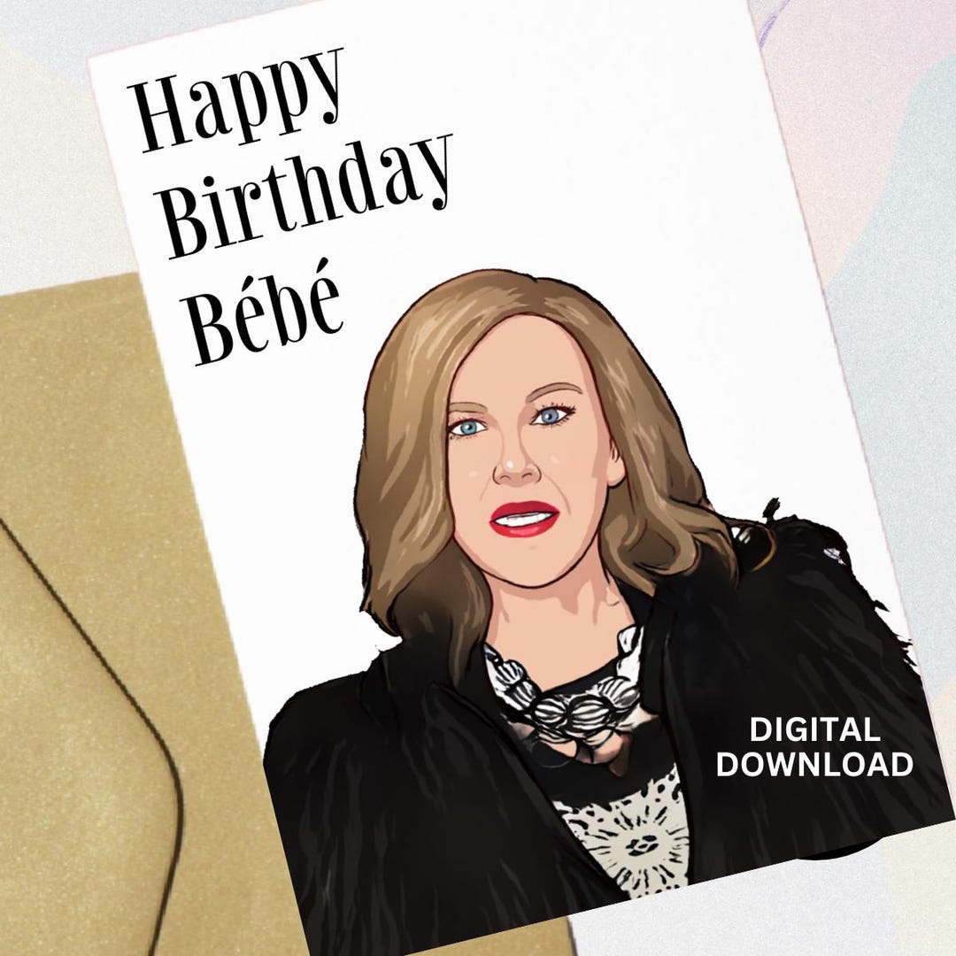 Moira Rose Birthday Card Schitt's Creek Birthday Card Digital Download ...