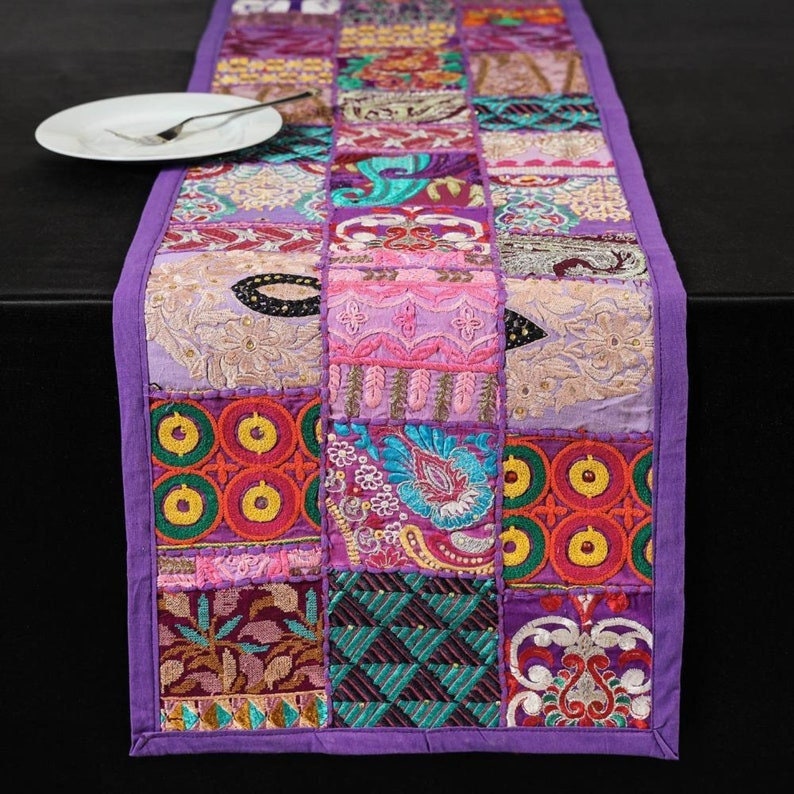 Art Deco Table Runner Mid Century Style Table Runner - Etsy