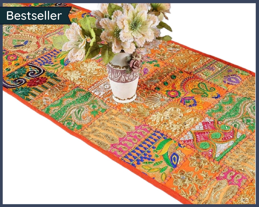 Art Deco Table Runner Mid Century Style Table Runner - Etsy