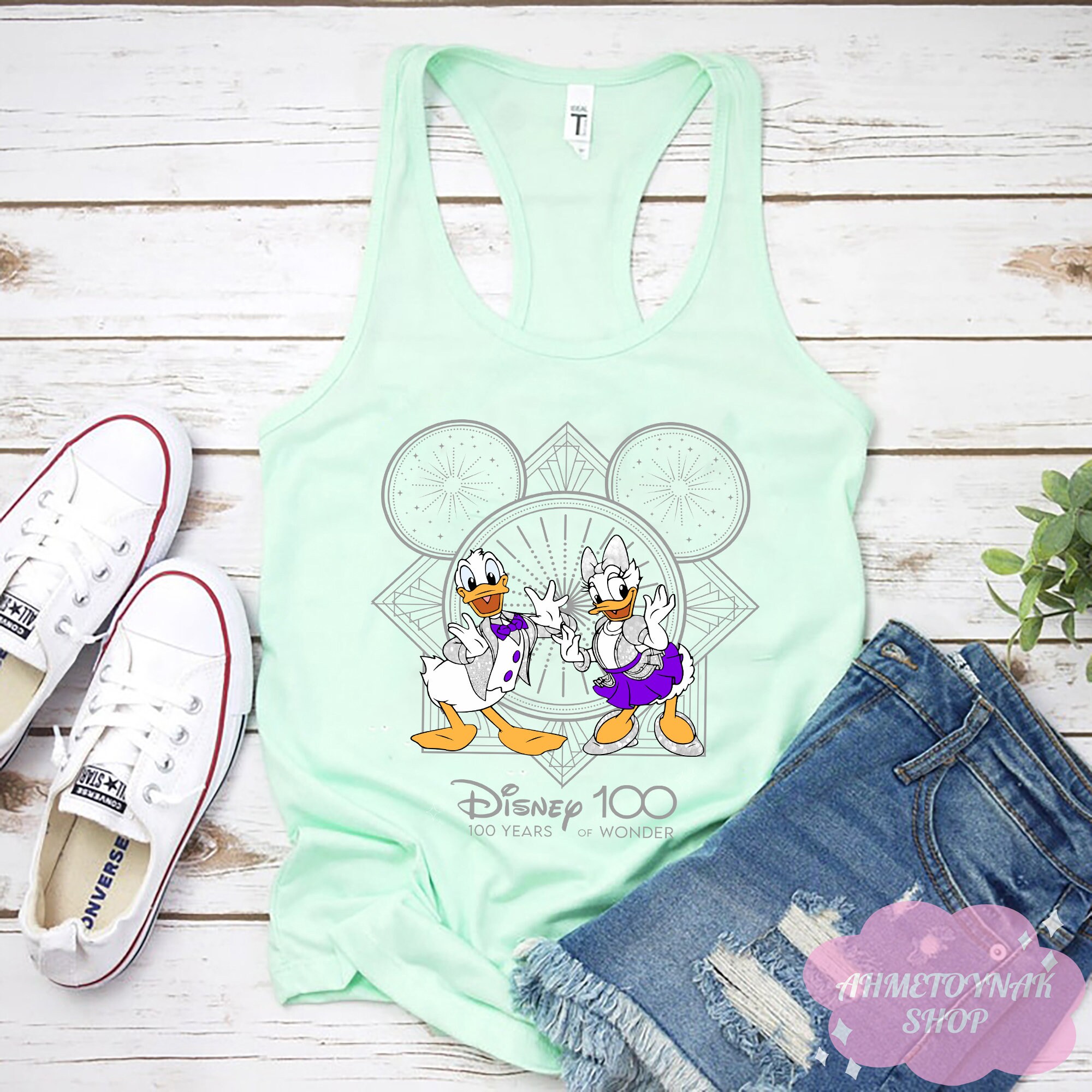 Donald And Daisy Duck Tank, Disney 100 Years of Wonder Tank, Disney 100 ...