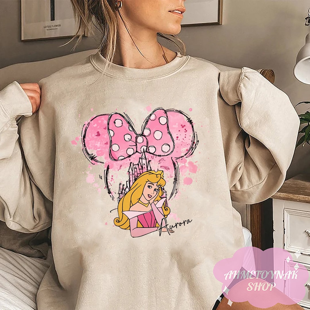 Disney Princess Sweatshirt, Princess Sweatshirt, Watercolor Disney ...
