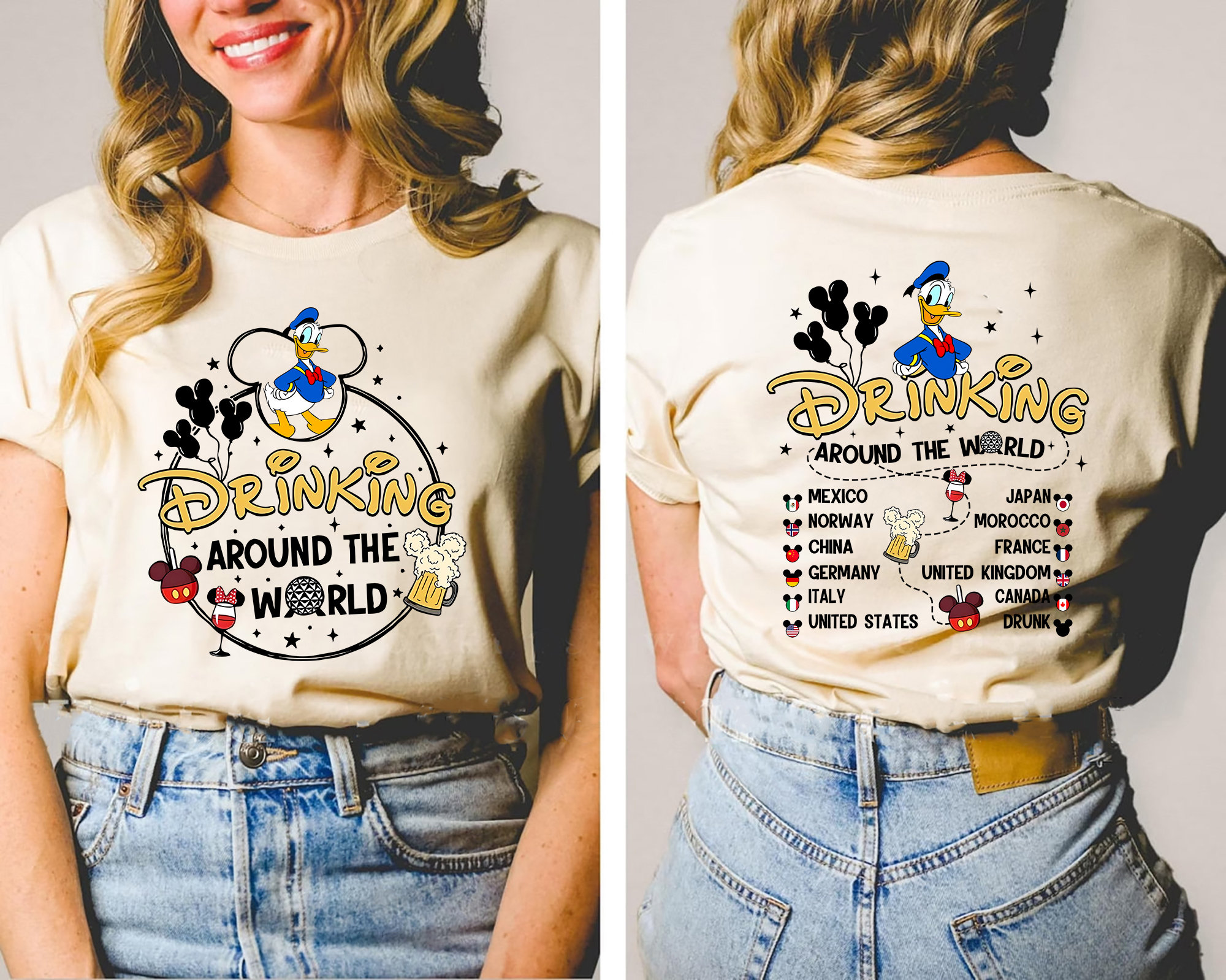 Drinking Around The World Shirt, Disney Drinking Shirt, Disney Epcot ...