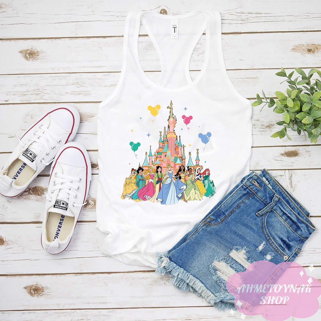 Princess Disneyworld Tank, Disney Princess Tank, Princess Tank, Disney ...