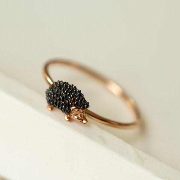 Hedgehog Ring - Etsy