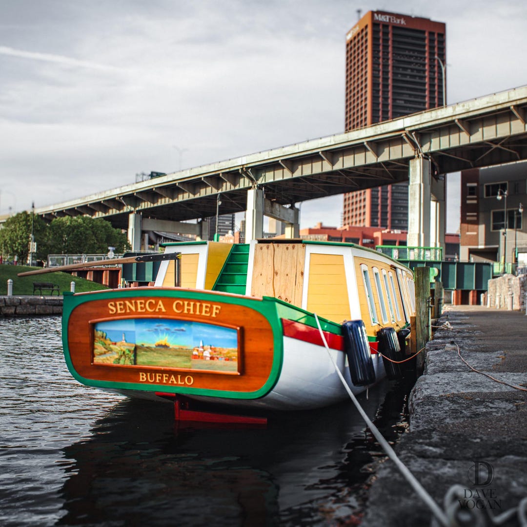 Buffalo NY Erie Canal Boat Seneca Chief Print Canvas - Etsy