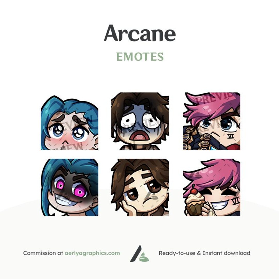 Arcane Emotes | Lol Emotes | Gamer Emotes | Discord Emotes | Twitch ...