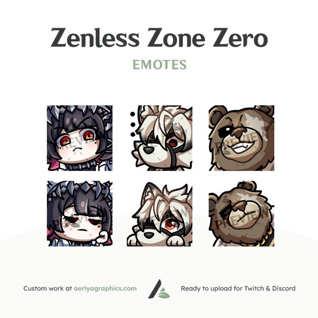 Zenless Zone Zero Emotes | Anime Emotes | Discord Emotes | Twitch ...
