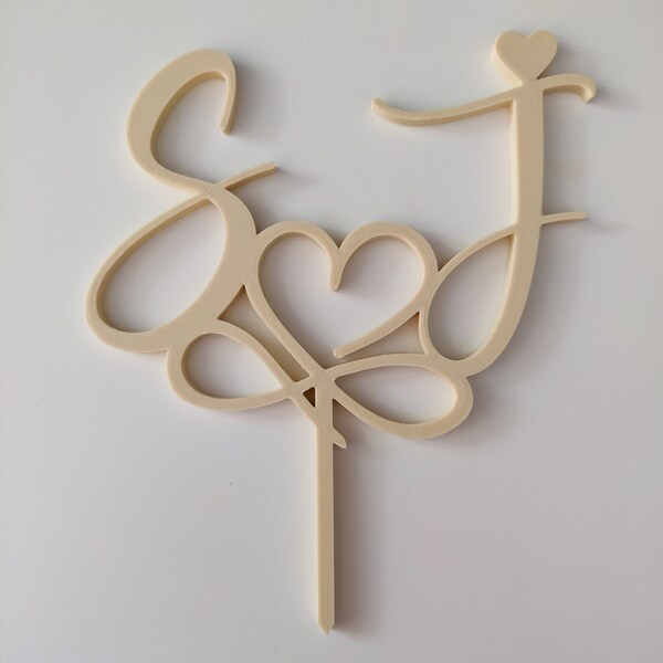 3d Printed Initials - Etsy