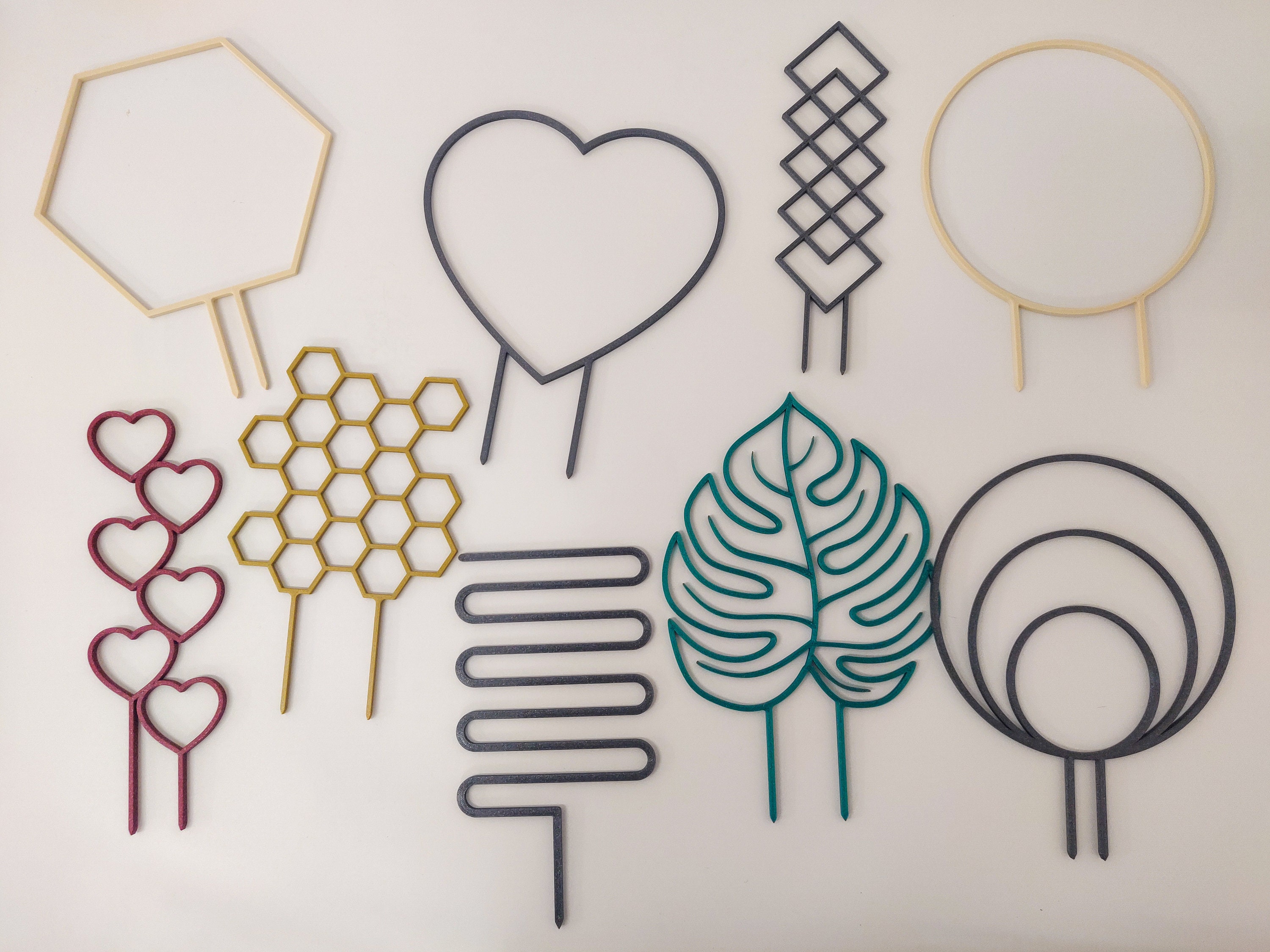 Big Circle Plant Trellis 3D Printed Plant Accessories | Etsy