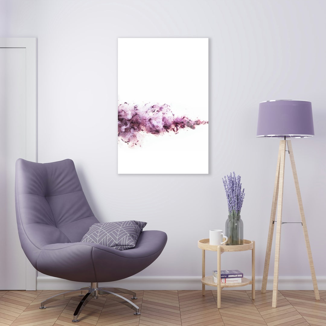 Push Purple Ink Cloud Acrylic Print - Etsy