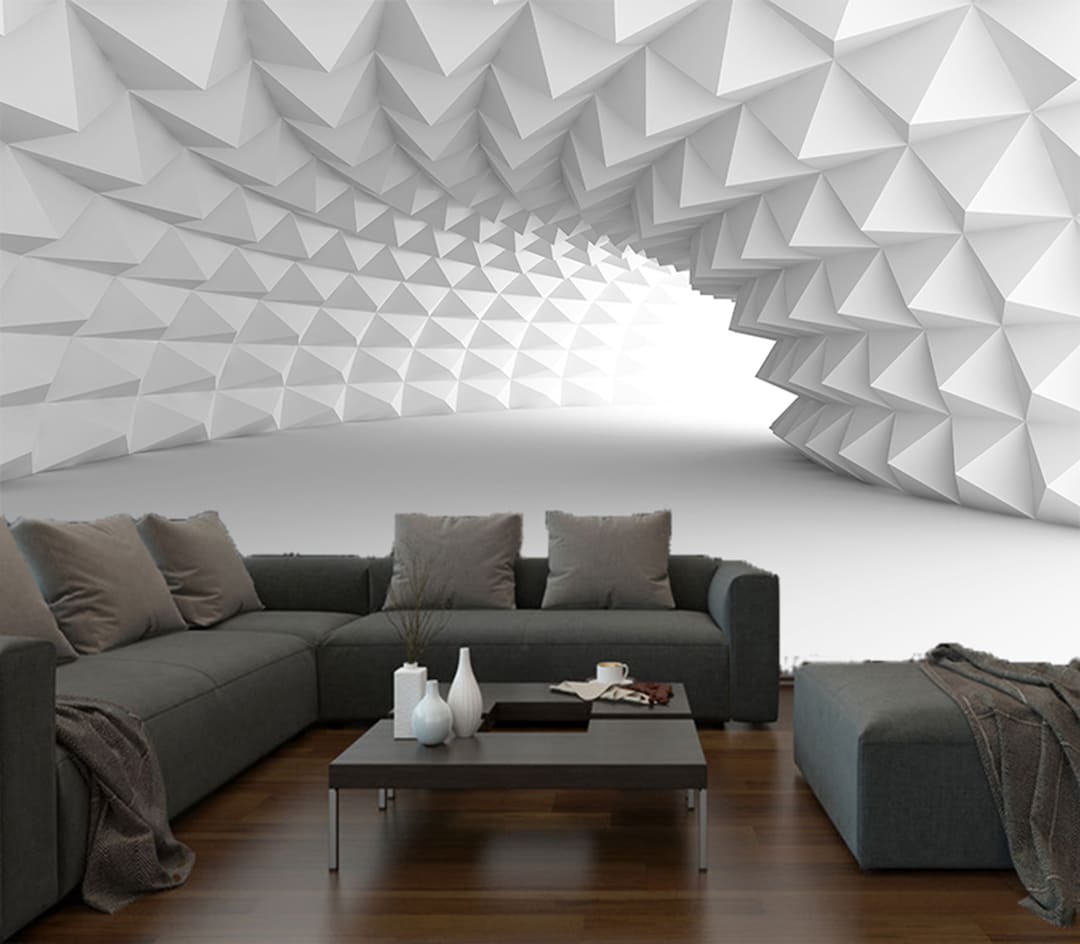 Light Color 3D Digital Printing Real Looking Wallpaper , Abstract ...