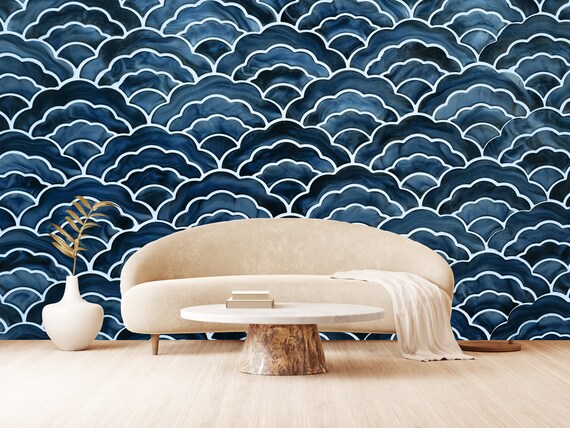 Blue Interior Wallpaper Texture