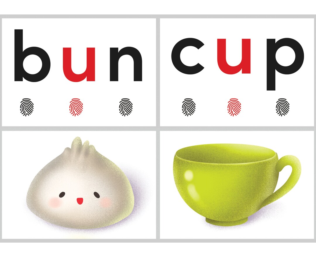 Printable Illustrated CVC Words Flash Cards | Teach Toddlers to Read ...