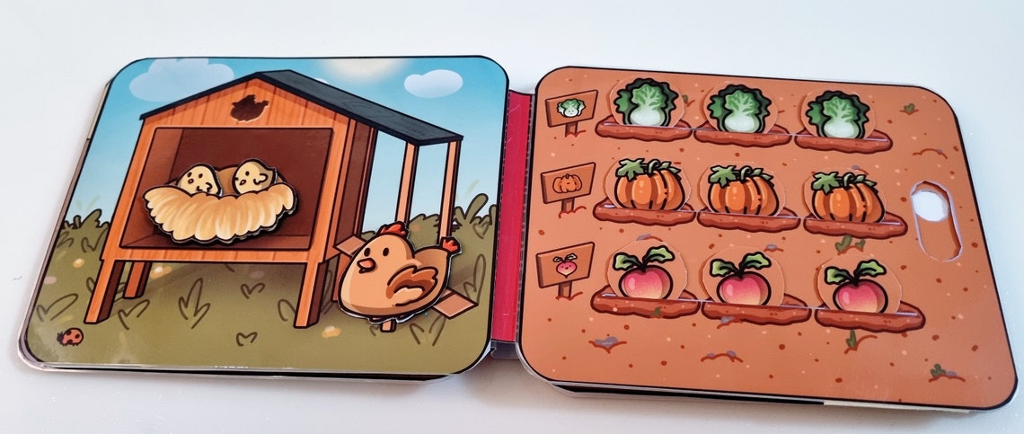 DIY Happy Farm Busy Book Printable Paper Dollhouse Activity - Etsy