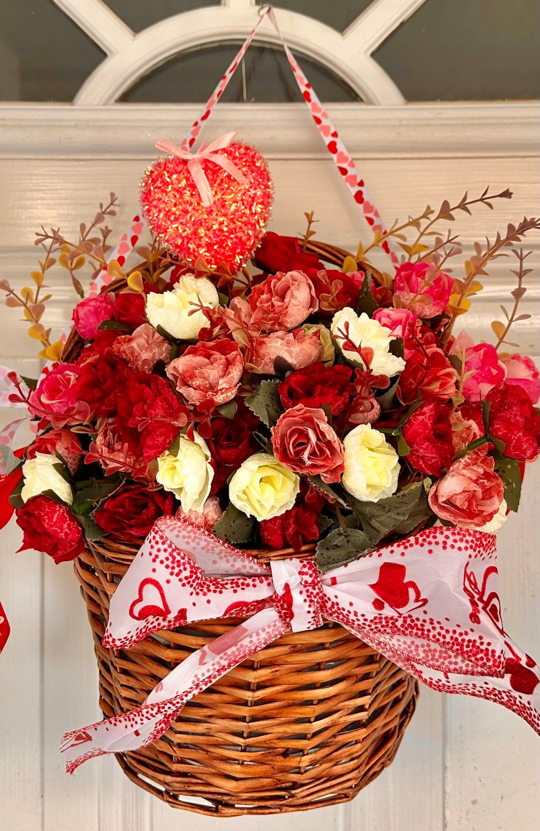 Lovely Rose Hanging Basket - Etsy