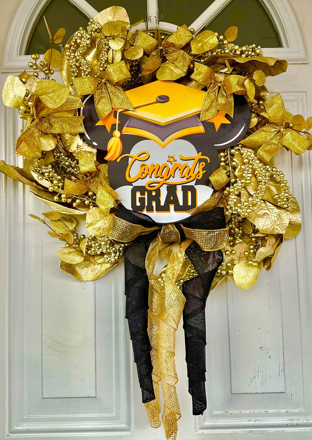 Mickeys Graduation Wreath Ships Next Business Day! - Etsy