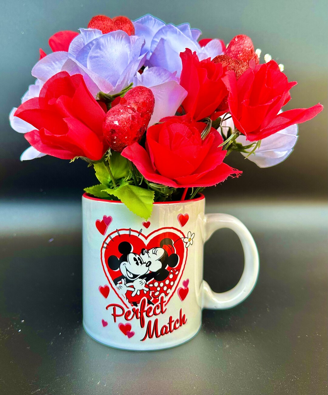 Mickey and Minnie Perfect Match Rose Bouquet It’s Not Too Late! Ships ...