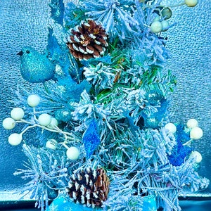 Winter Blue Tabletop Tree - Etsy
