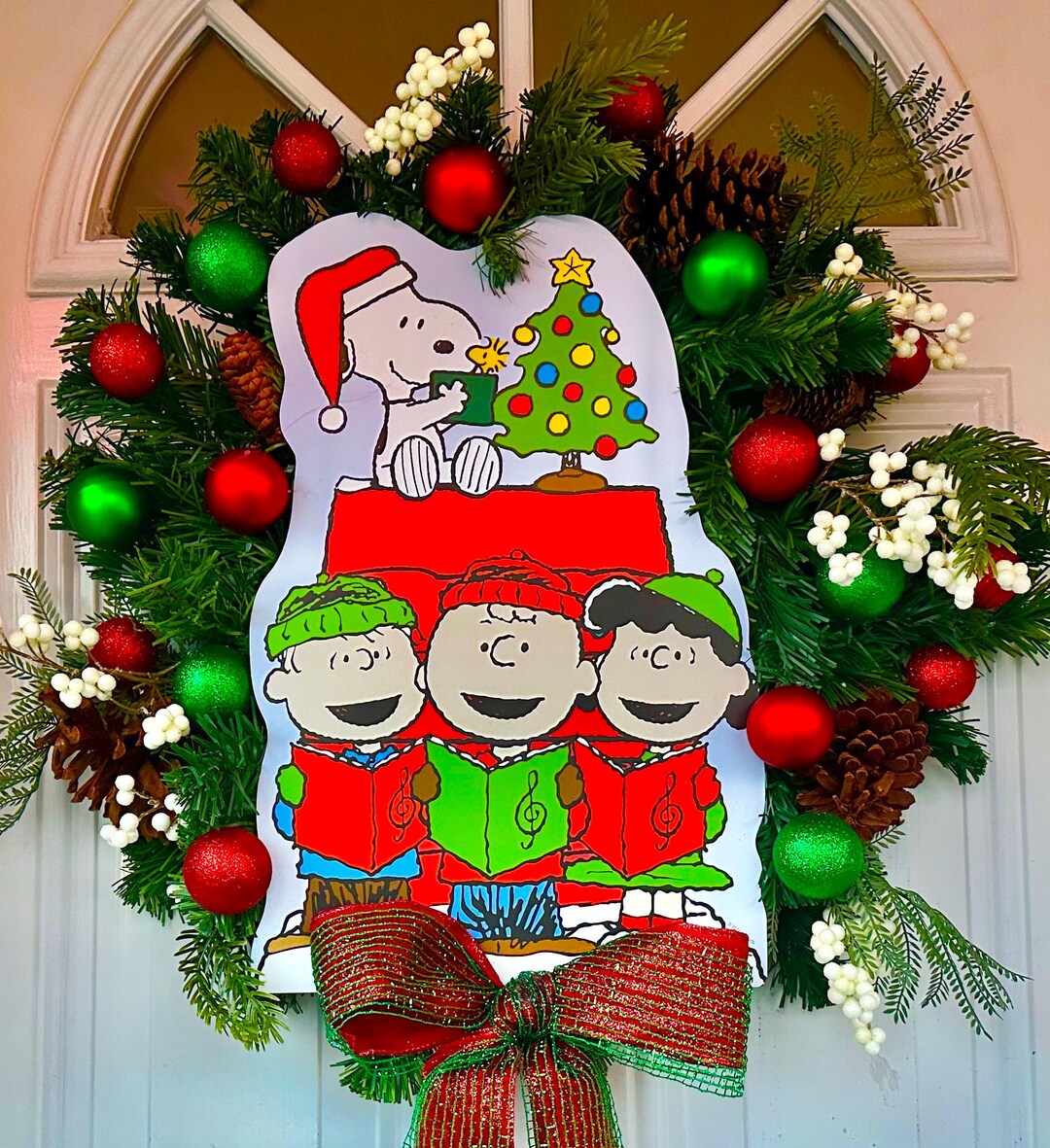 Charlie Brown Christmas Wreath: Evergreen Holiday Decor (free Charlie ...