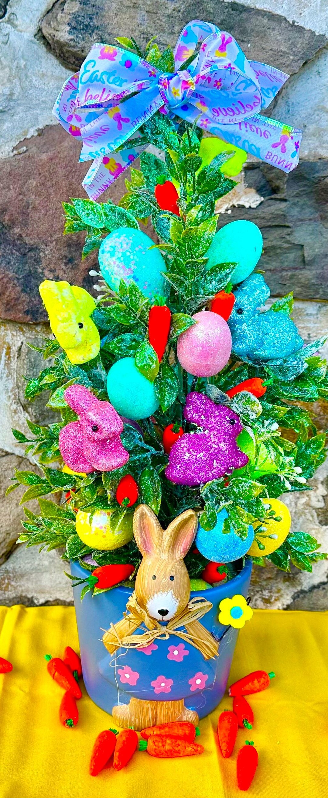 20 Inch Topiary Easter Egg Tabletop Tree - Etsy