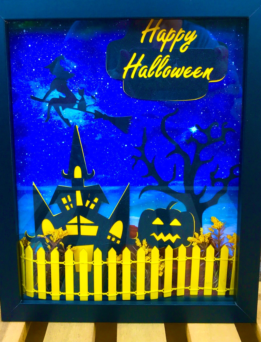 Happy Halloween Shadow Box Scene - Etsy