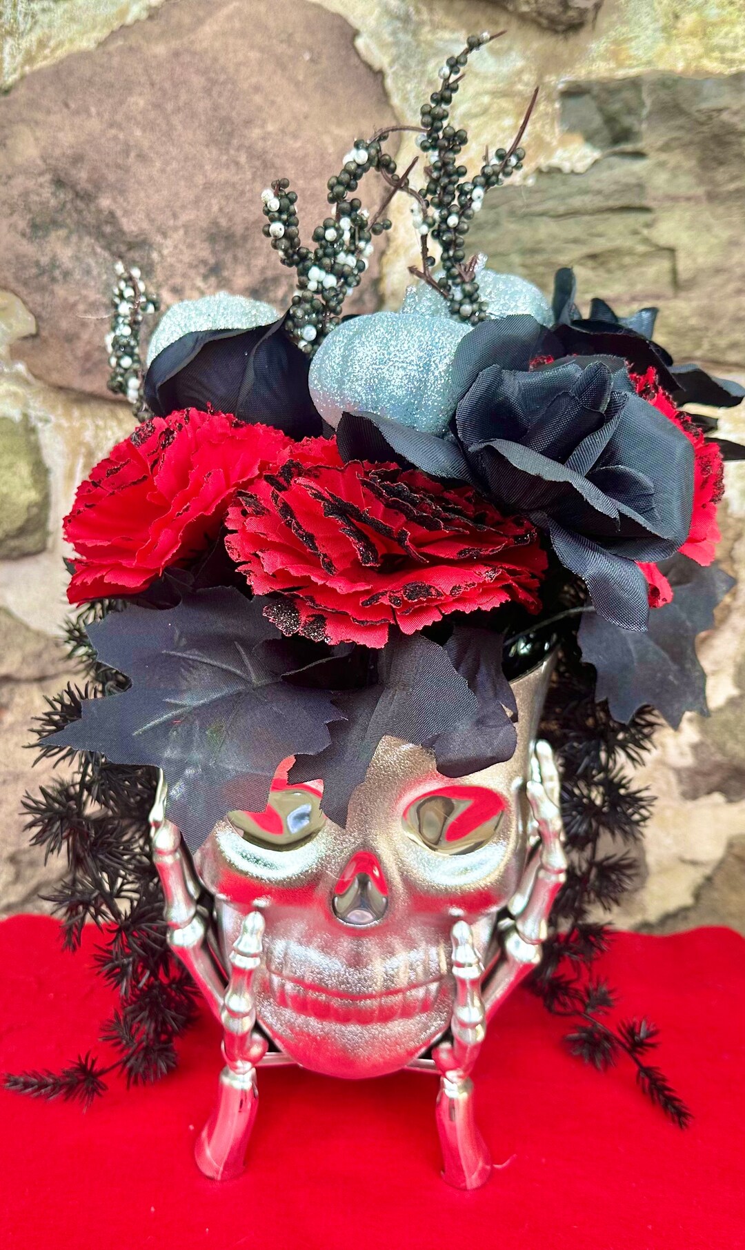 Spooky Skeleton Skull Bouquet - Etsy