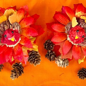 Turkey Duo Thanksgiving Centerpiece - Etsy
