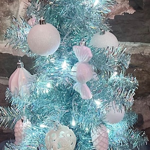 Winter Wonderland LED Blue Tabletop Tree Miniature Train Included! - Etsy