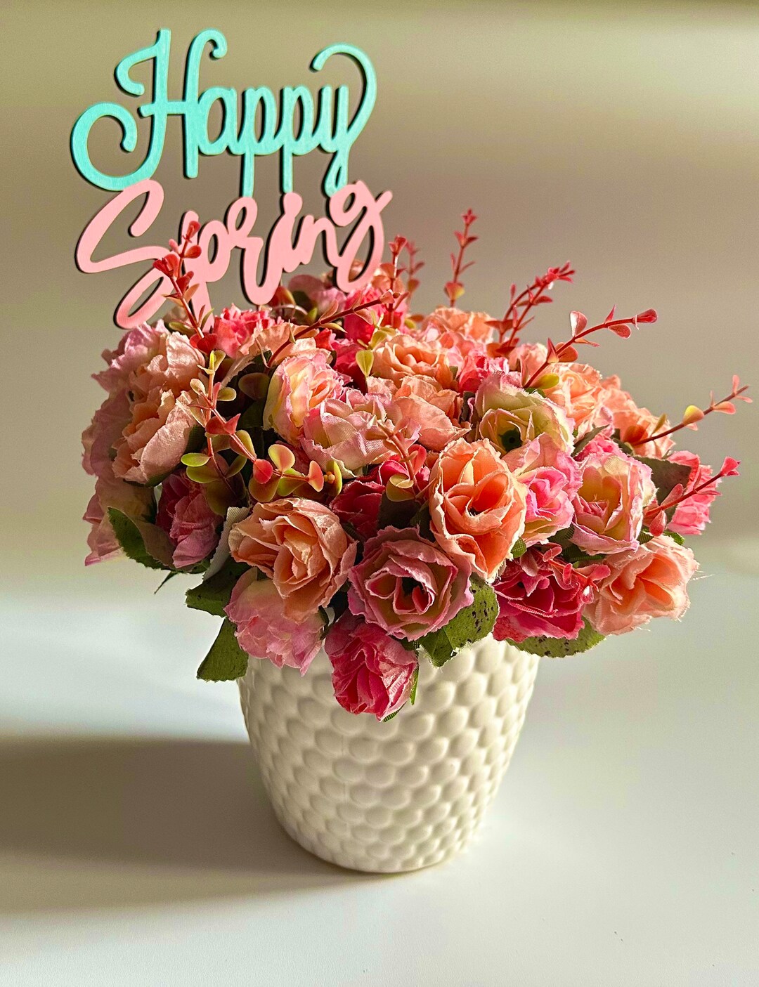 Happy Spring Mini Rose Bouquet - Etsy