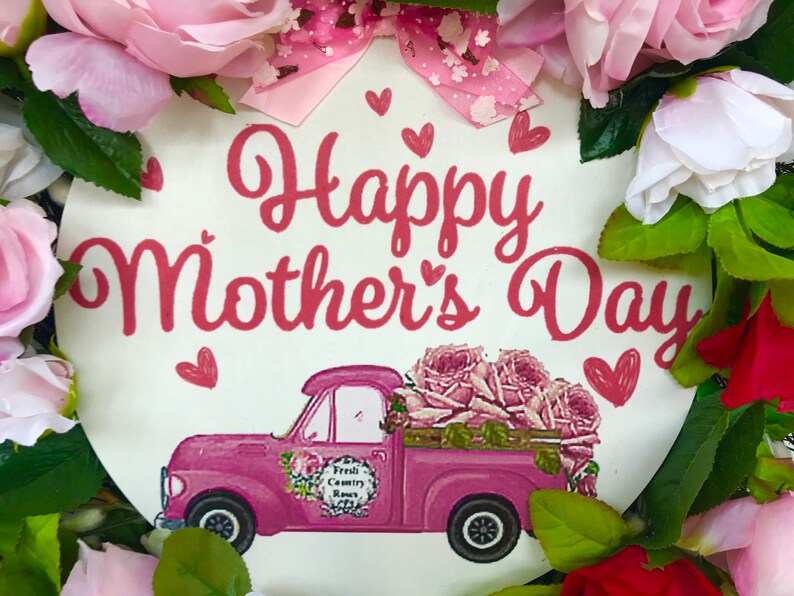 Roses for Mom Mother’s Day Wreath Ships Next Business Day! Free Card ...