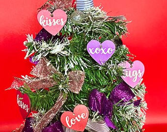 Desktop Valentine Tree, Bookshelf Valentine Tree, Valentine's Day Decor ...