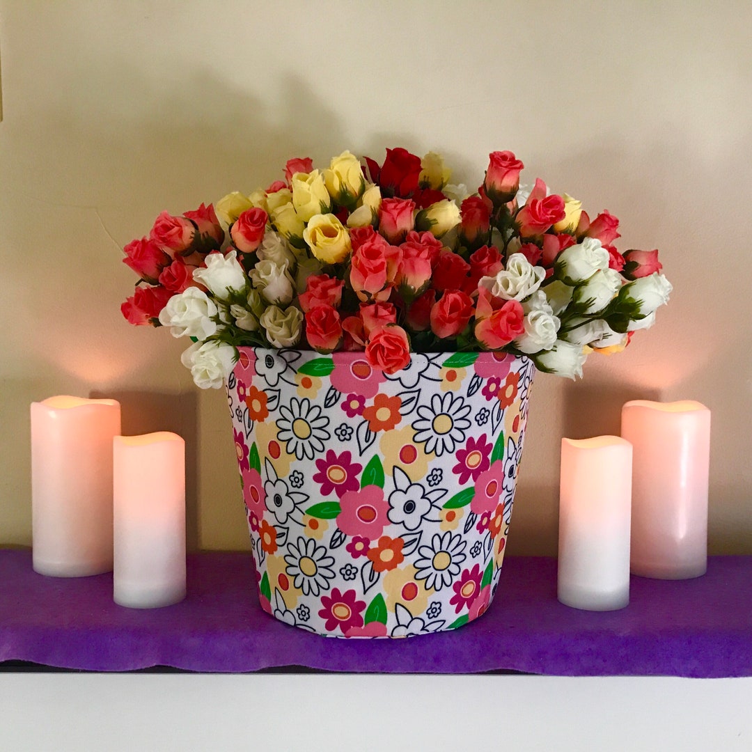 Summer Bucket of Flowers - Etsy