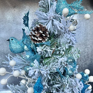Winter Blue Tabletop Tree - Etsy