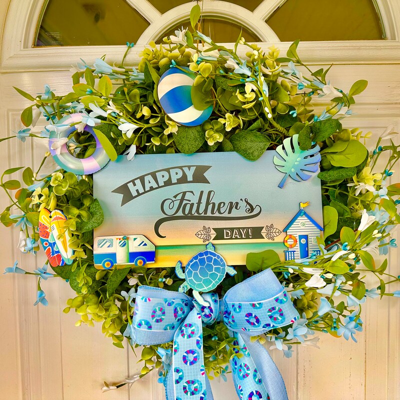 Fathers Day Wreath - Etsy