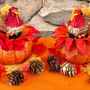 Turkey Duo Thanksgiving Centerpiece - Etsy