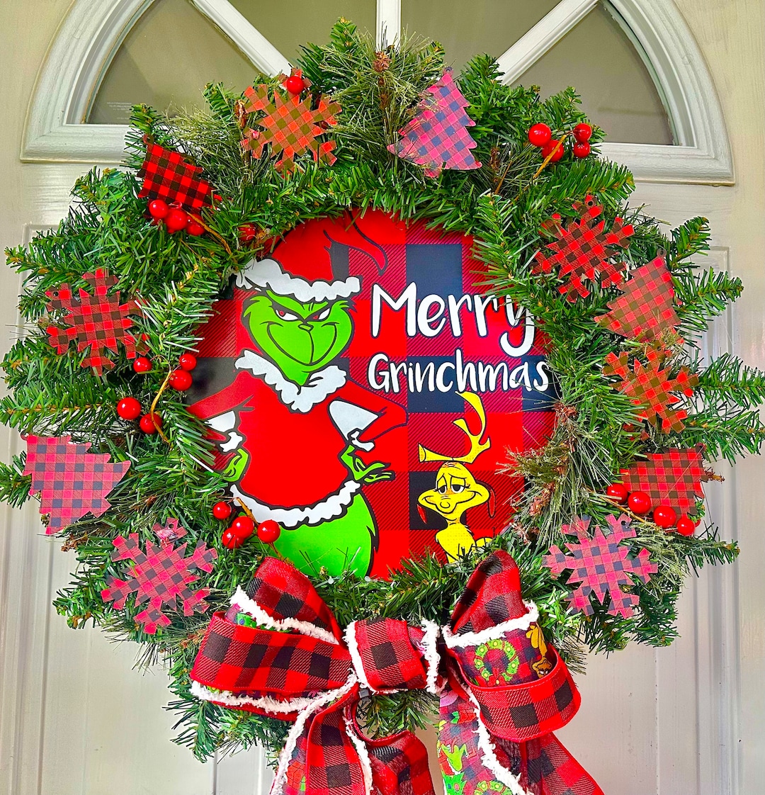 The Grinch Christmas Wreath XMASINJULY50OFF - Etsy