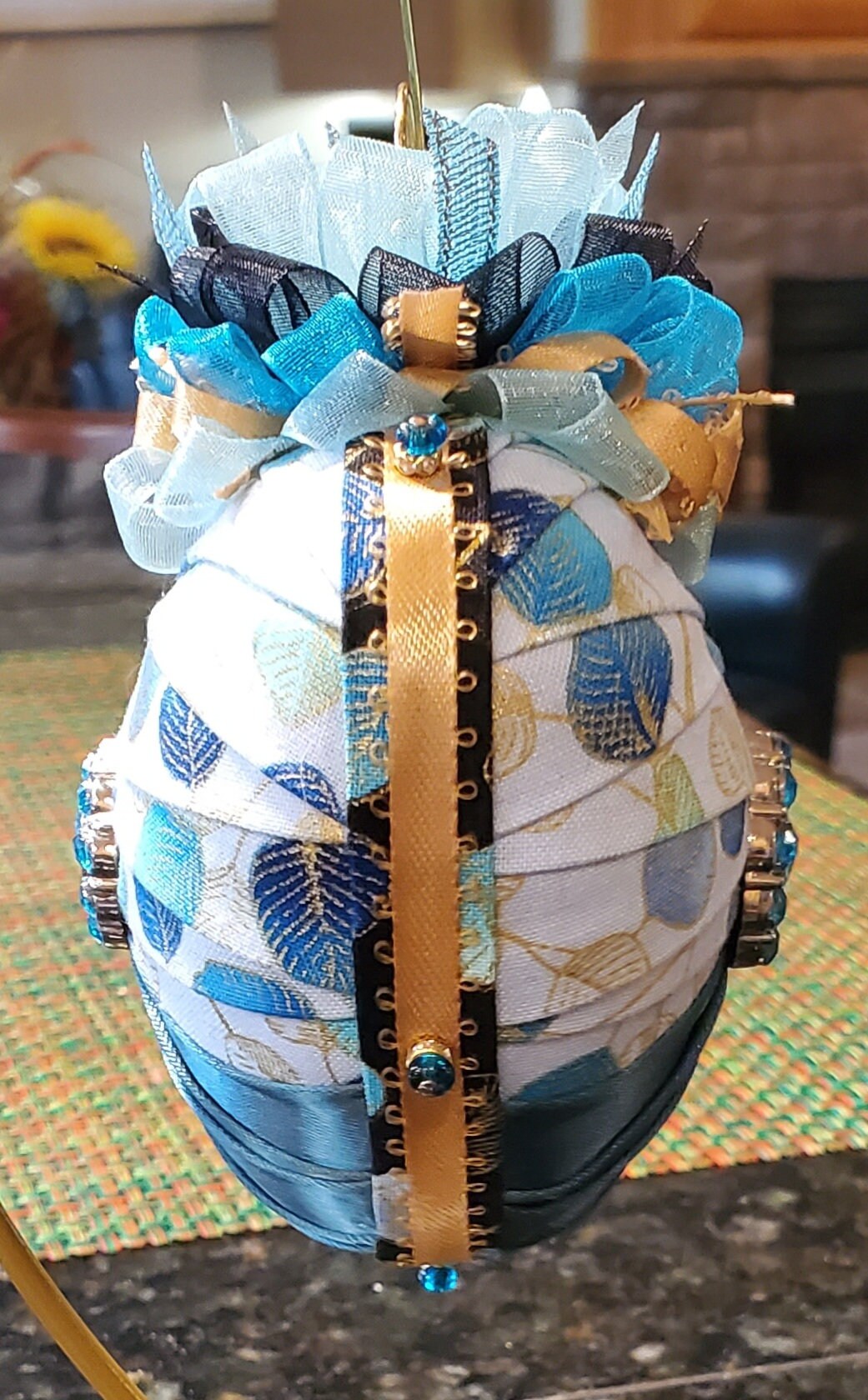 Shades of Blue Heart Ornament - Etsy