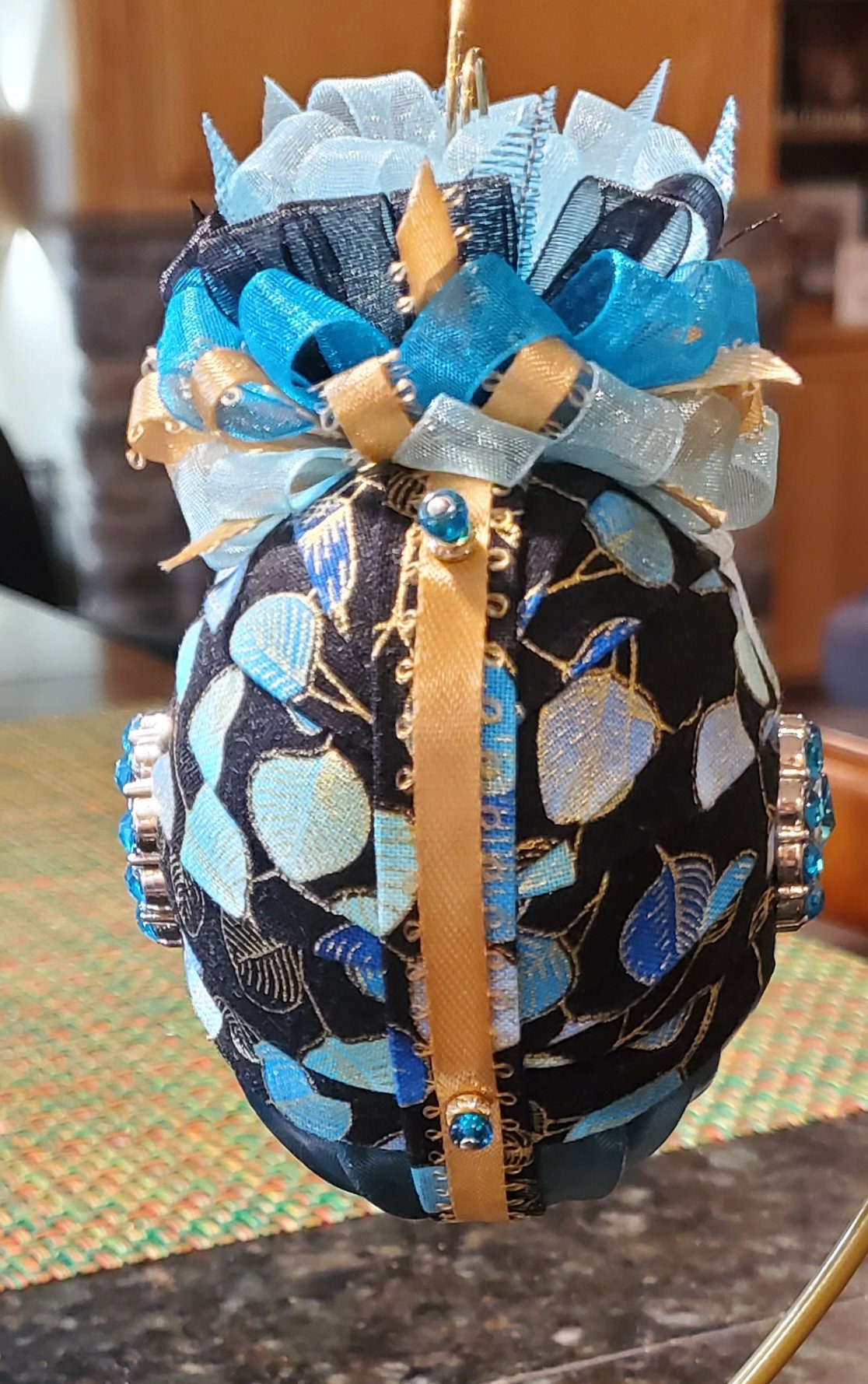 Shades of Blue Heart Ornament - Etsy