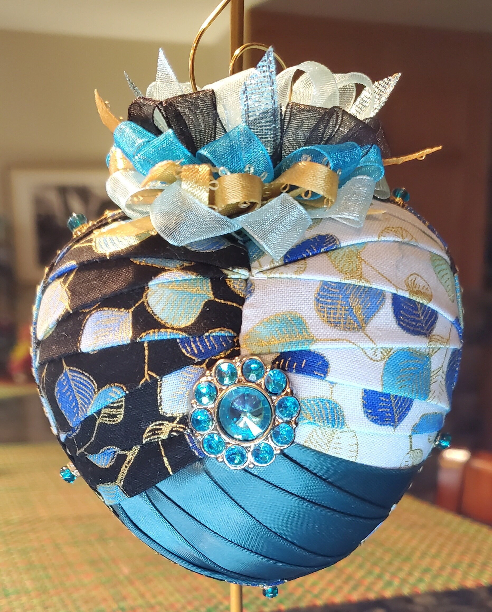 Shades of Blue Heart Ornament - Etsy