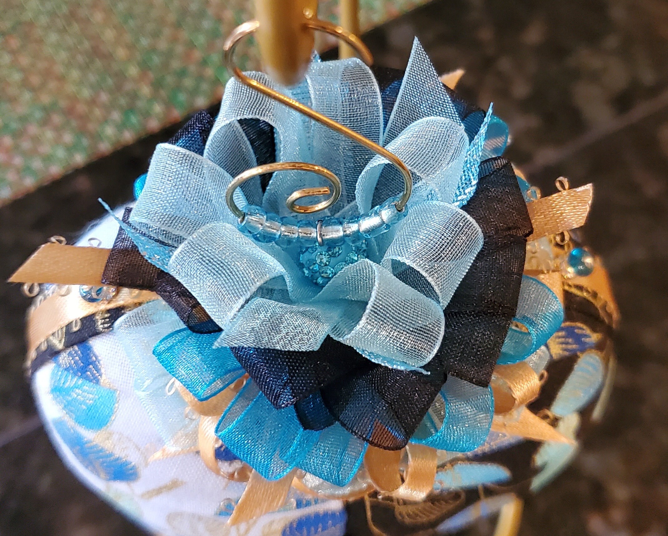 Shades of Blue Heart Ornament - Etsy