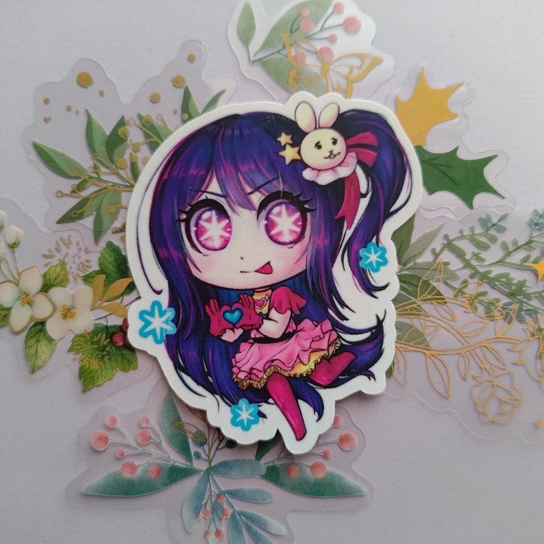 Oshi No Ko Anime Ai Hoshino Vinyl Sticker - Etsy