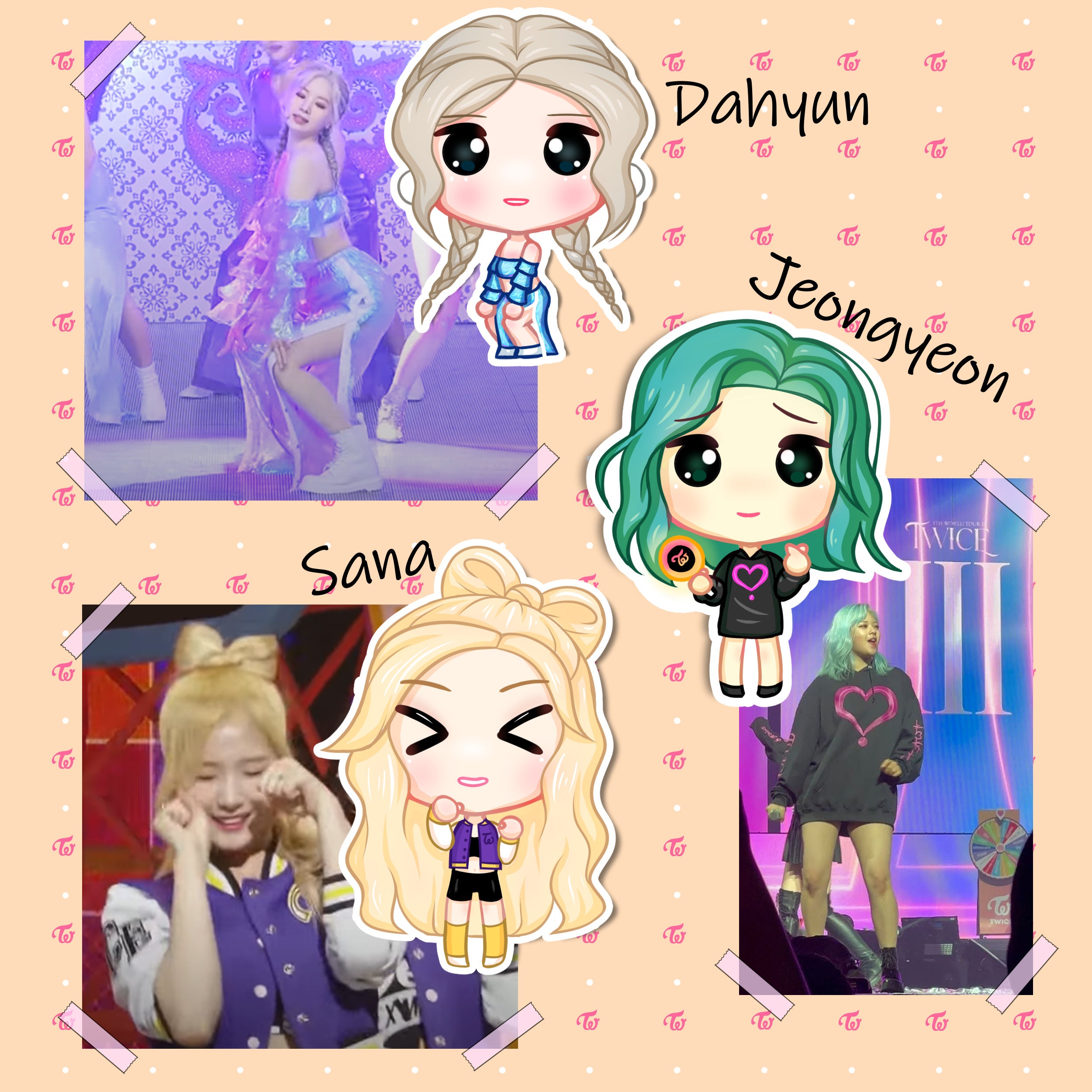 TWICE Members Vinyl Sticker - Etsy