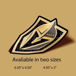 Vibrant Vegas Golden Knights Champion Decal 2023 Stanley Cup Stickers ...