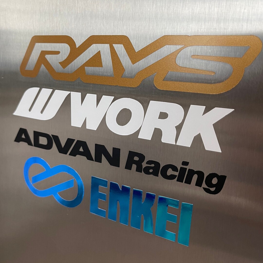 JDM Wheel Decal Stickers - Rays Engineering Volk Racing TE37 Gram ...