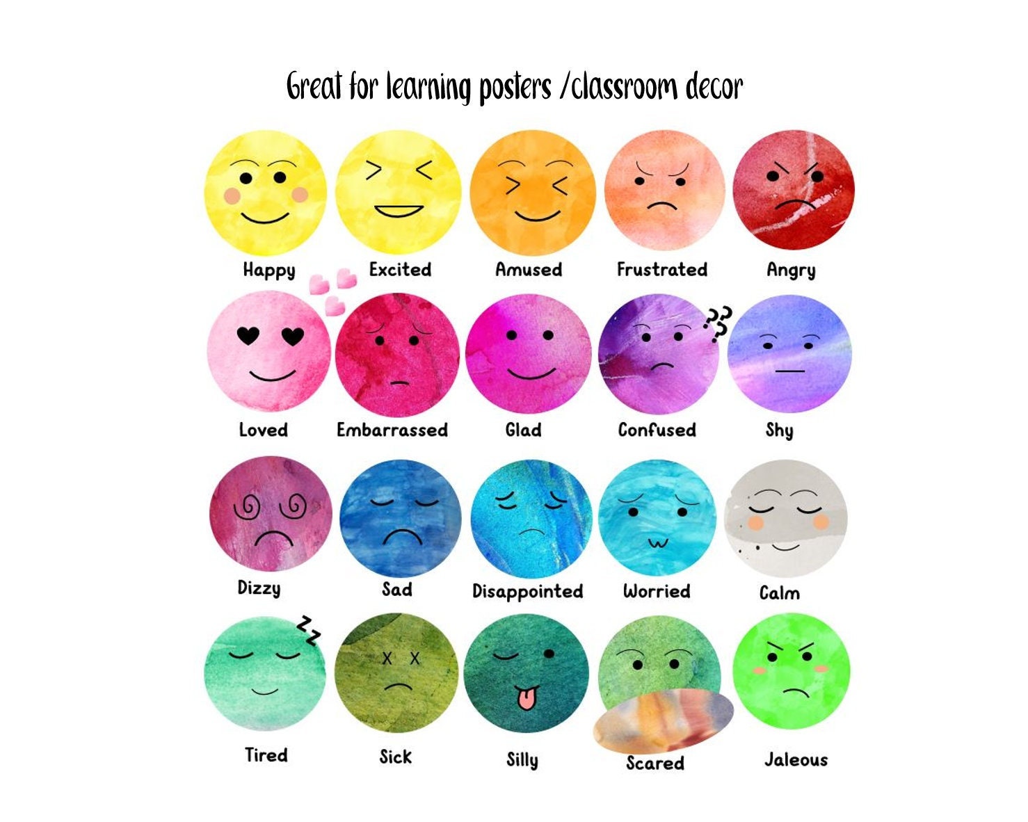 Different Emotion Svgs - Etsy
