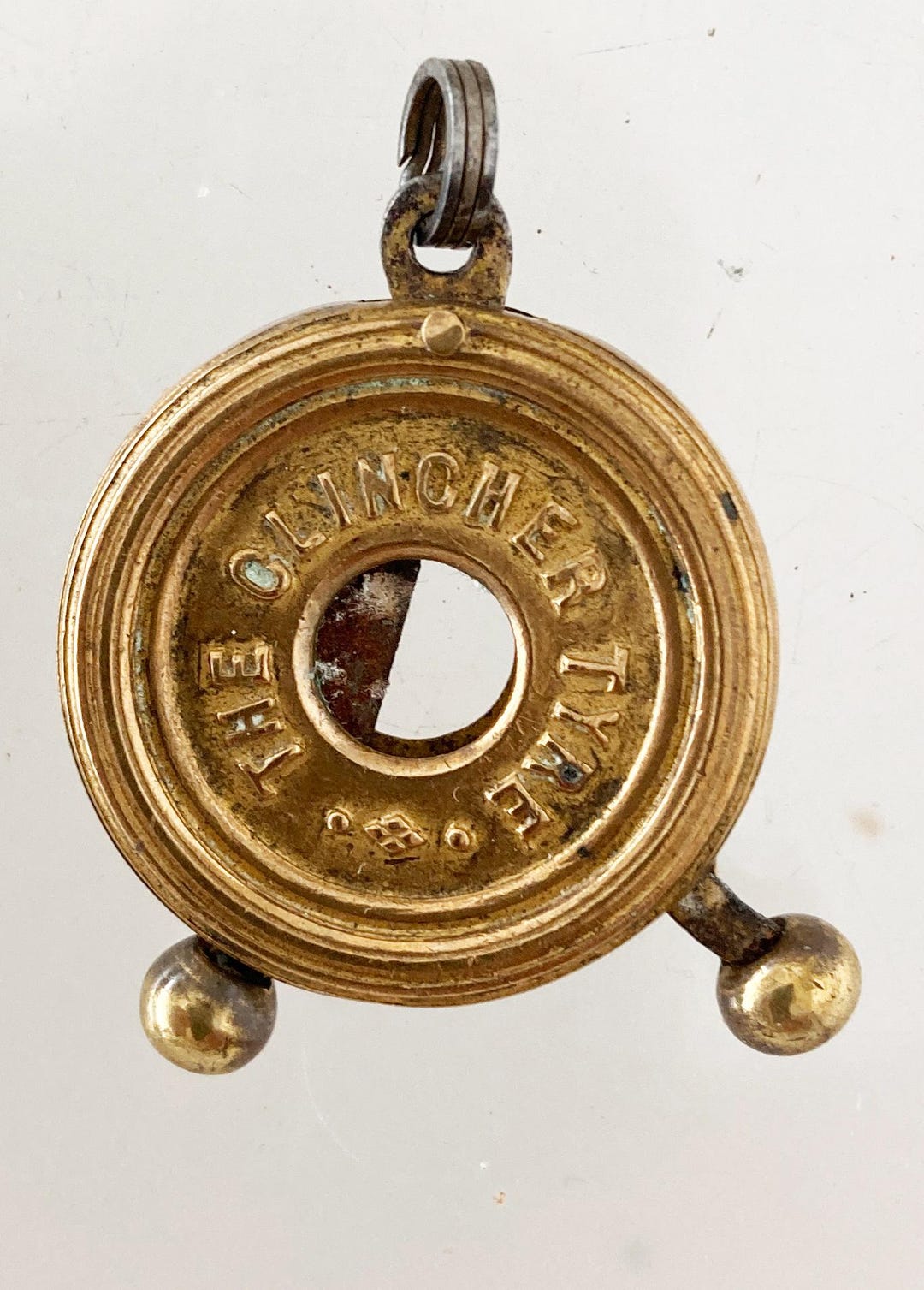Antique Cigar Cutter Marked the Glyncher Tire, Brass, Ca 1910. USA, 2.5 ...